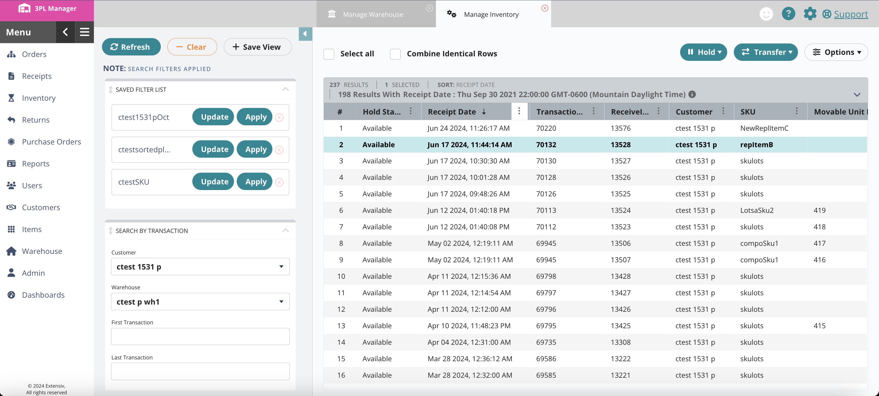 Extensiv Inventory Management for 3PLs | Extensiv